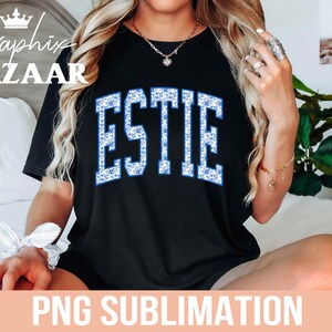Estie PNG Esthetician Sublimation Floral French Toile Beauty Technician ...