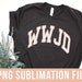 WWJD PNG Preppy Christian Sublimation Design What Would Jesus Do Shirt ...