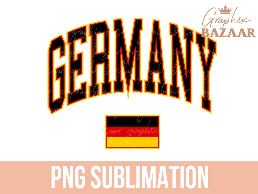 Germany PNG German Flag Sublimation Design Germany Shirt Design Black ...