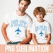 Pilot and Co-pilot PNG Matching Father & Son Pilot Sublimation Preppy ...