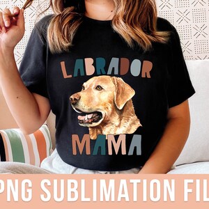 Boho Labrador Mama PNG Labrador Sublimation File Dog Mama PNG - Etsy
