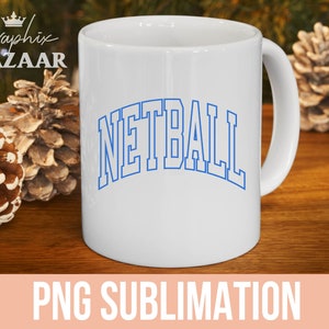 Netball PNG Blue Netball Sublimation Design Preppy Netball Shirt PNG ...