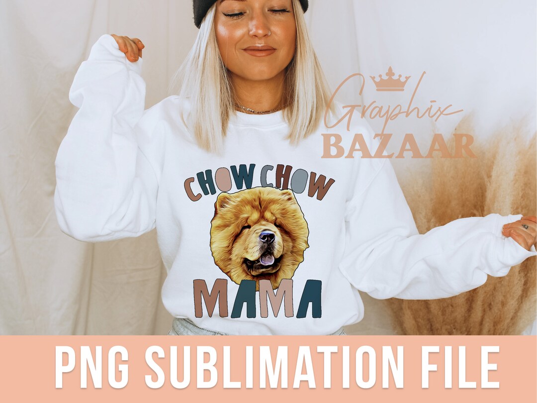 Chow Chow Mama PNG Boho Chow Chow Dog Sublimation File Cute Dog Mom PNG ...