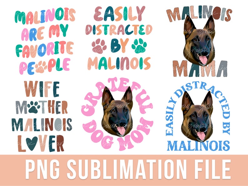 Belgian Malinois Bundle PNG Sublimation Pack Belgian Shepherd - Etsy