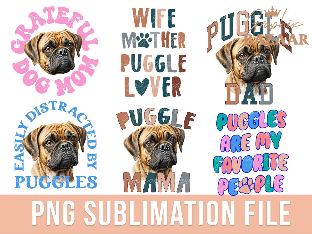 Puggle Bundle PNG Sublimation Pack Puggle Owner PNG Pack Puggle Mom Set ...