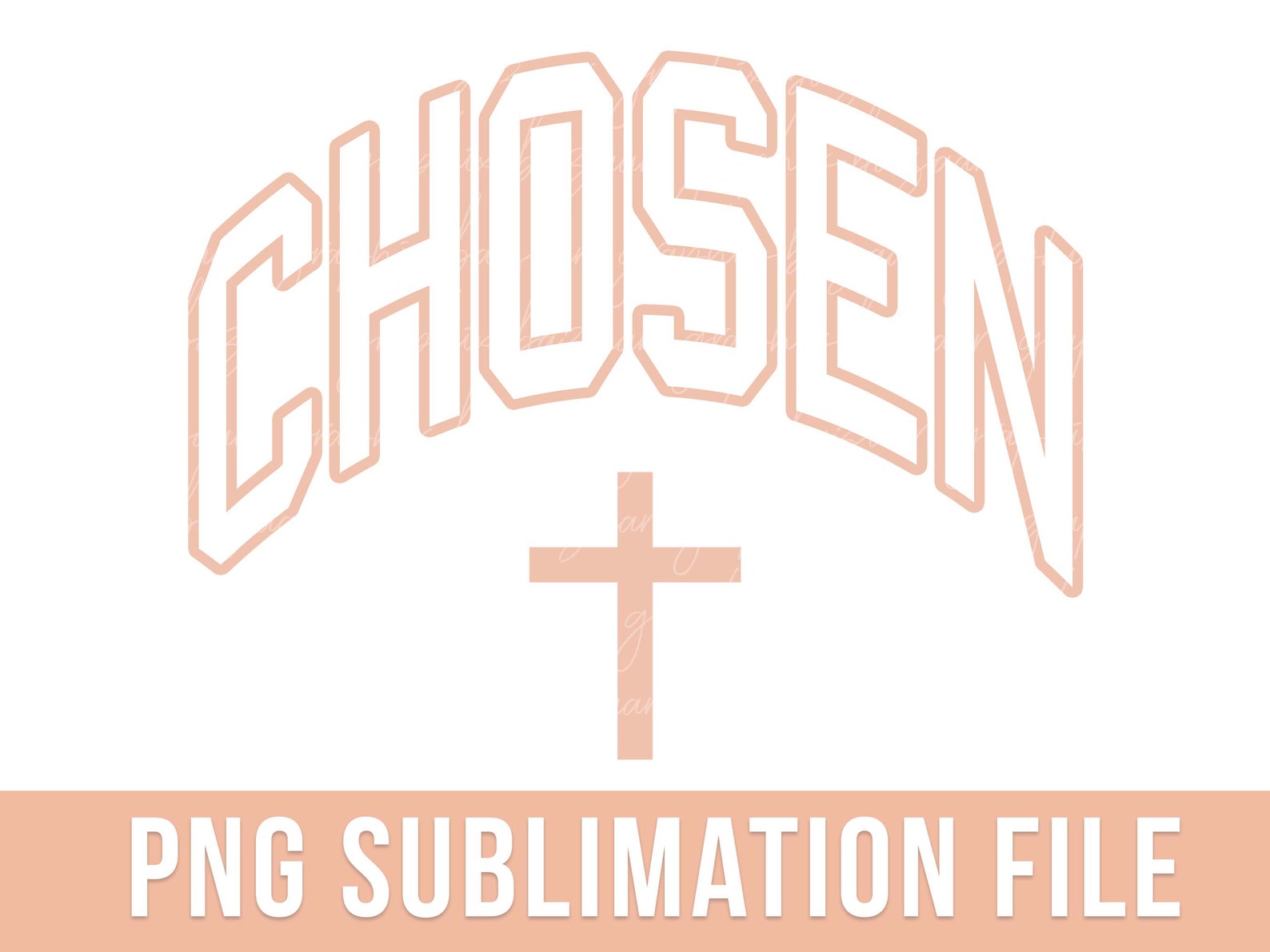 Chosen PNG Preppy Christian Sublimation Design Faith in God Shirt ...