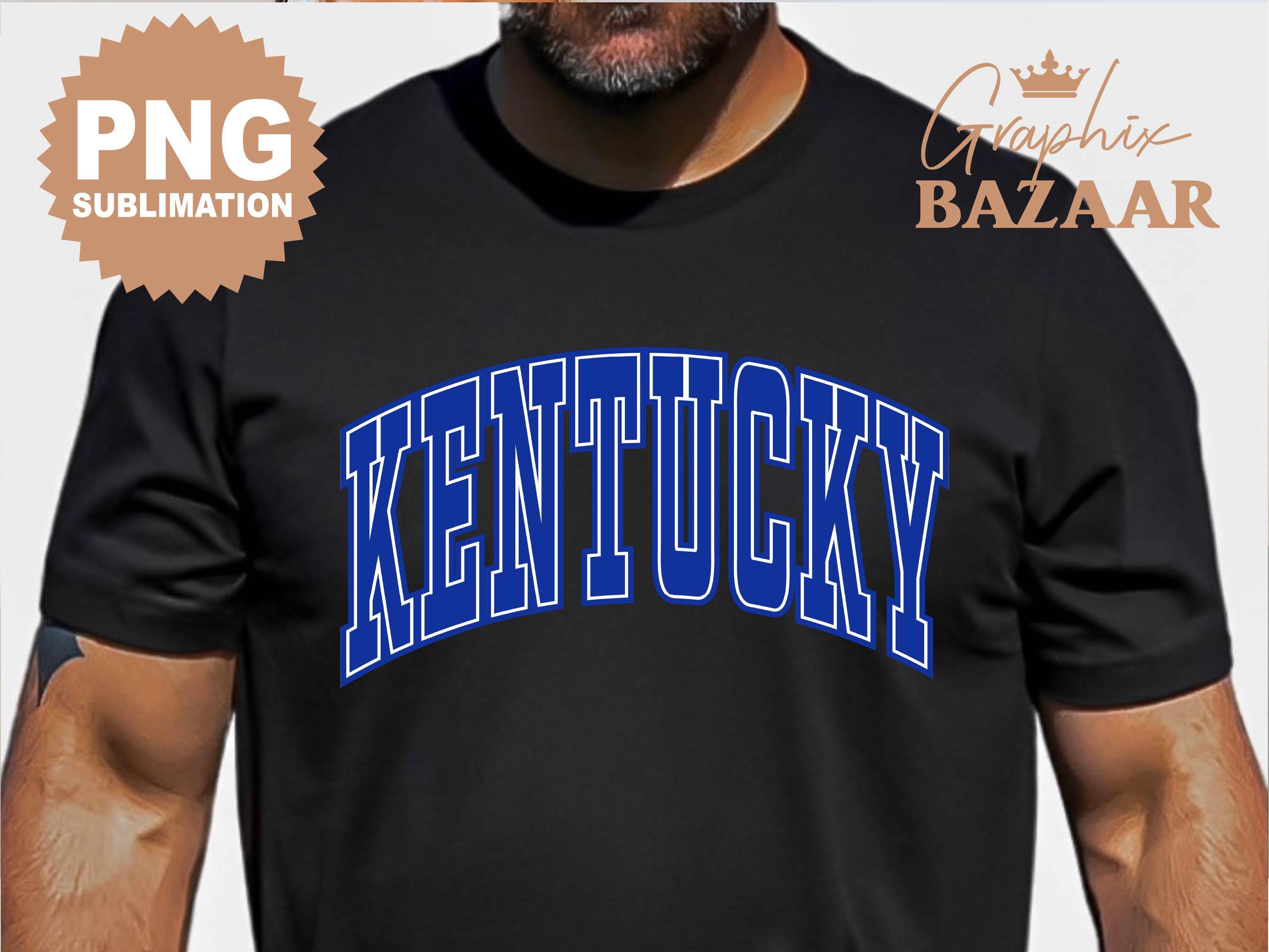 Kentucky PNG Varsity Kentucky Sublimation Design Blue Kentucky Shirt ...