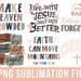 Christian Sublimation Bundle Christian PNG Bundle Set of 6 Christian ...