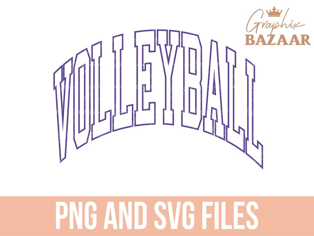 Preppy Volleyball PNG Violet Volleyball Sublimation Design Volleyball ...