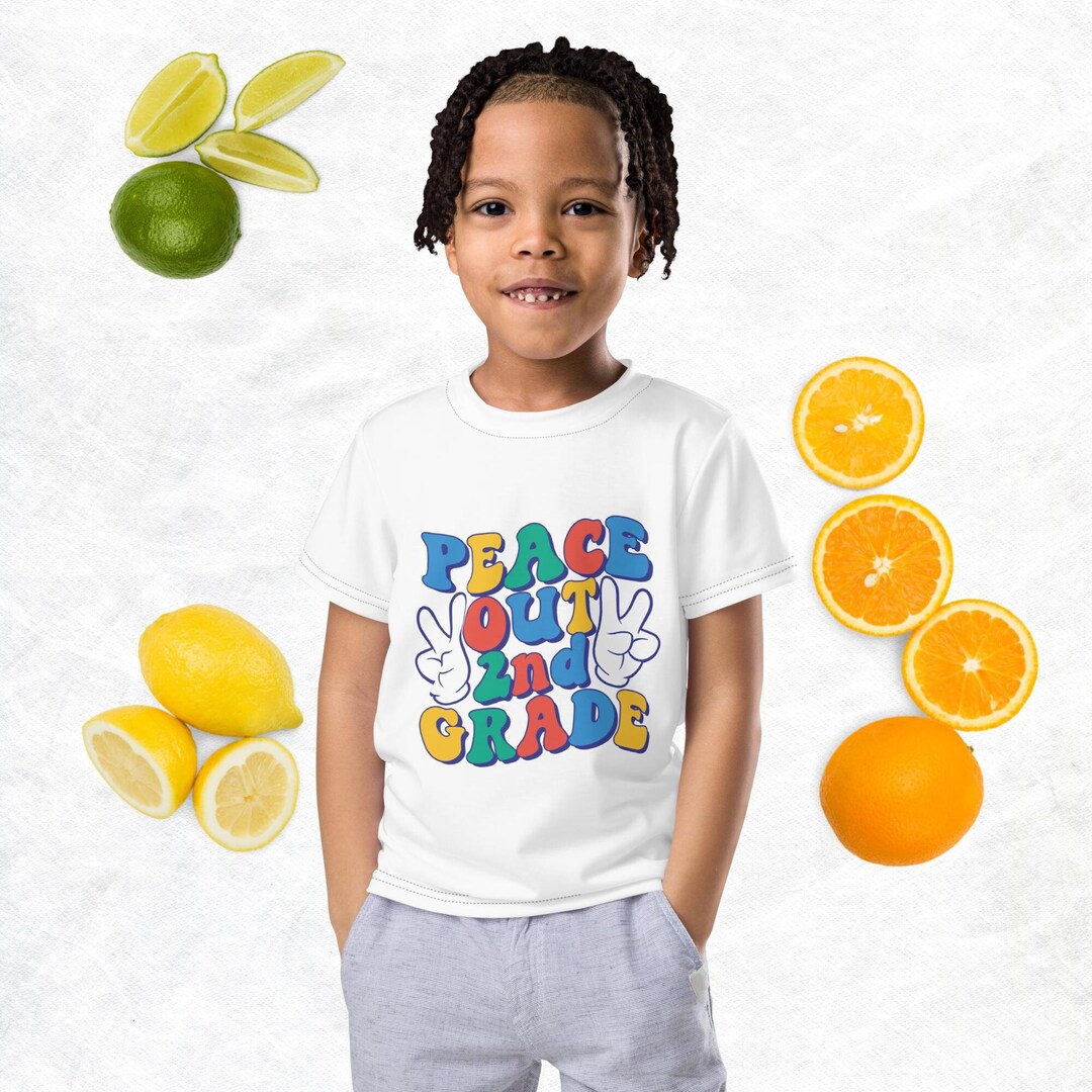 Peace Out 2nd Grade PNG Leaving 2nd Grade Sublimation Second Grade Kids ...