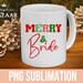 Merry and Bride PNG Christmas Bride Sublimation File Funny Christmas ...