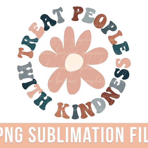 Treat People With Kindness Art - Etsy