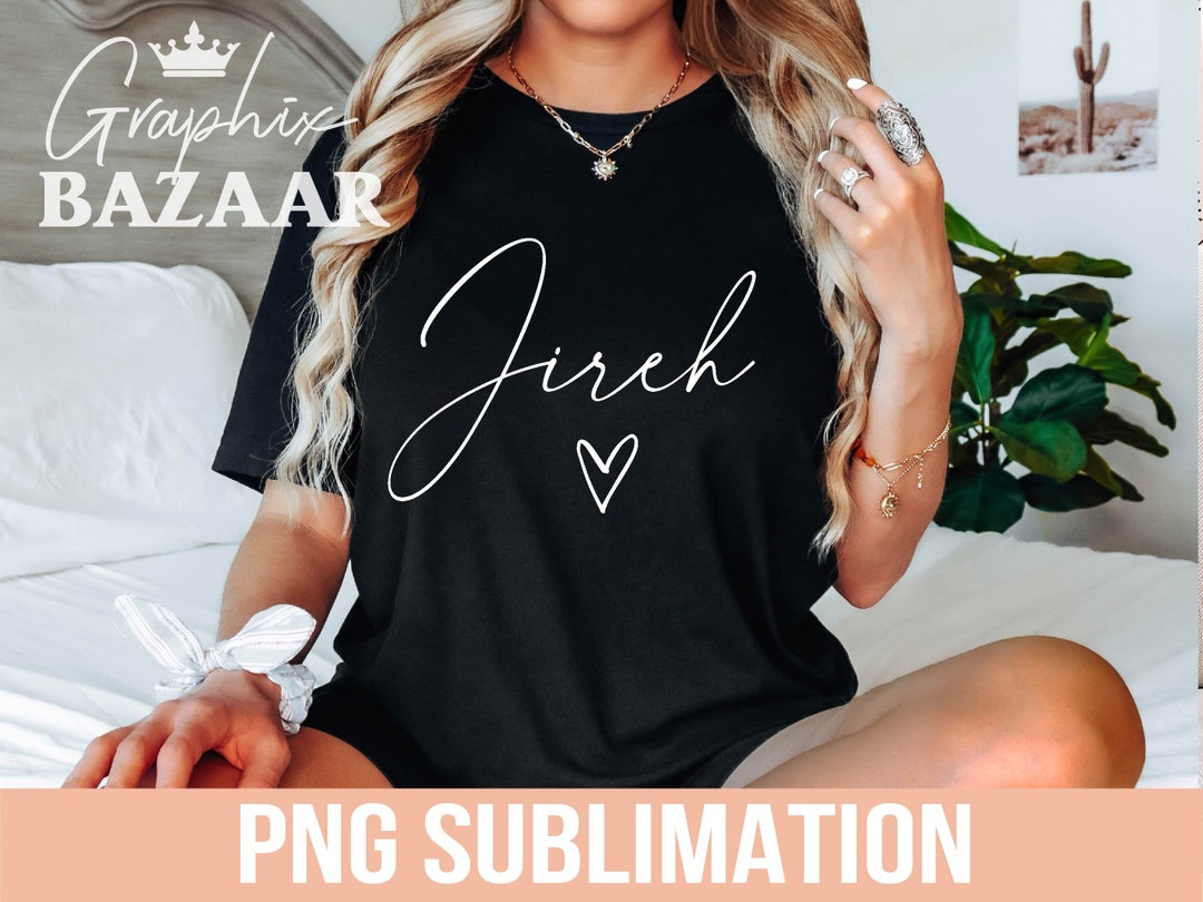 Jireh PNG Boho Christian Calligraphy Sublimation Design Jehovah-jireh ...