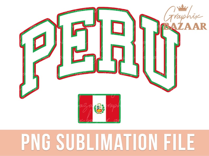 Peru PNG Peruvian Flag Sublimation Design Peru Shirt Design Red and ...