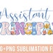 Assistant Principal PNG School Principal Sublimation Design Boho ...