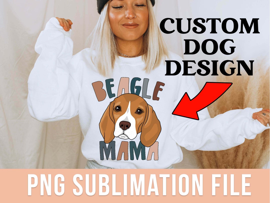 Custom Dog Mama PNG Design Personalized Dog Face Sublimation Design ...