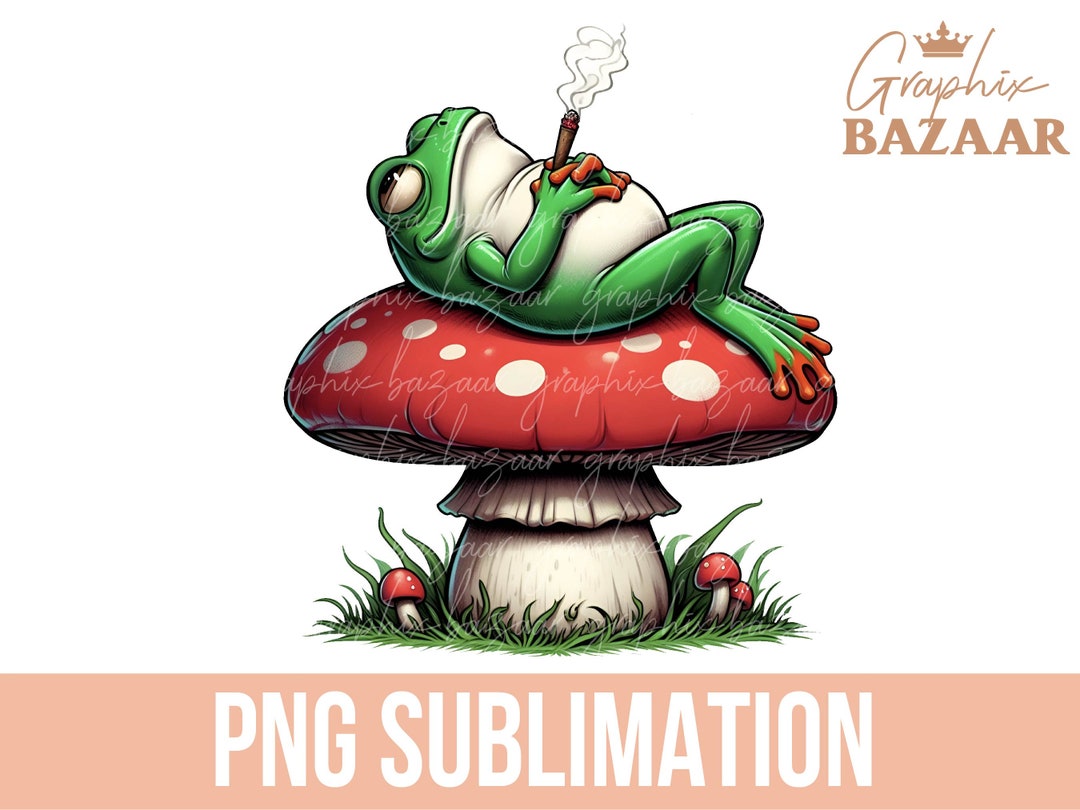 Smoking Frog PNG Funny Frog Sublimation Design Frog Mama PNG Funny ...