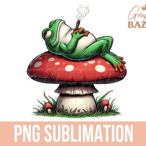 Smoking Frog PNG Funny Frog Sublimation Design Frog Mama PNG Funny ...