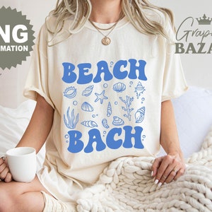 Beach Bach PNG Beach Bachelorette Party Sublimation Design Sea Shells ...