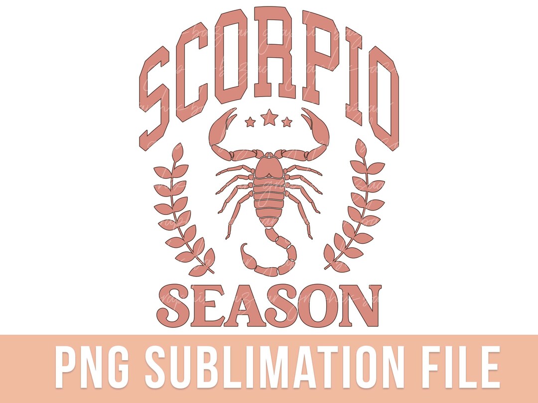 Scorpio Season PNG Scorpio Star Sign Sublimation Design Celestial PNG ...