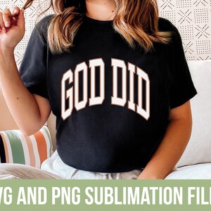 God Did SVG Preppy Christian Sublimation Design Motivational Faith ...