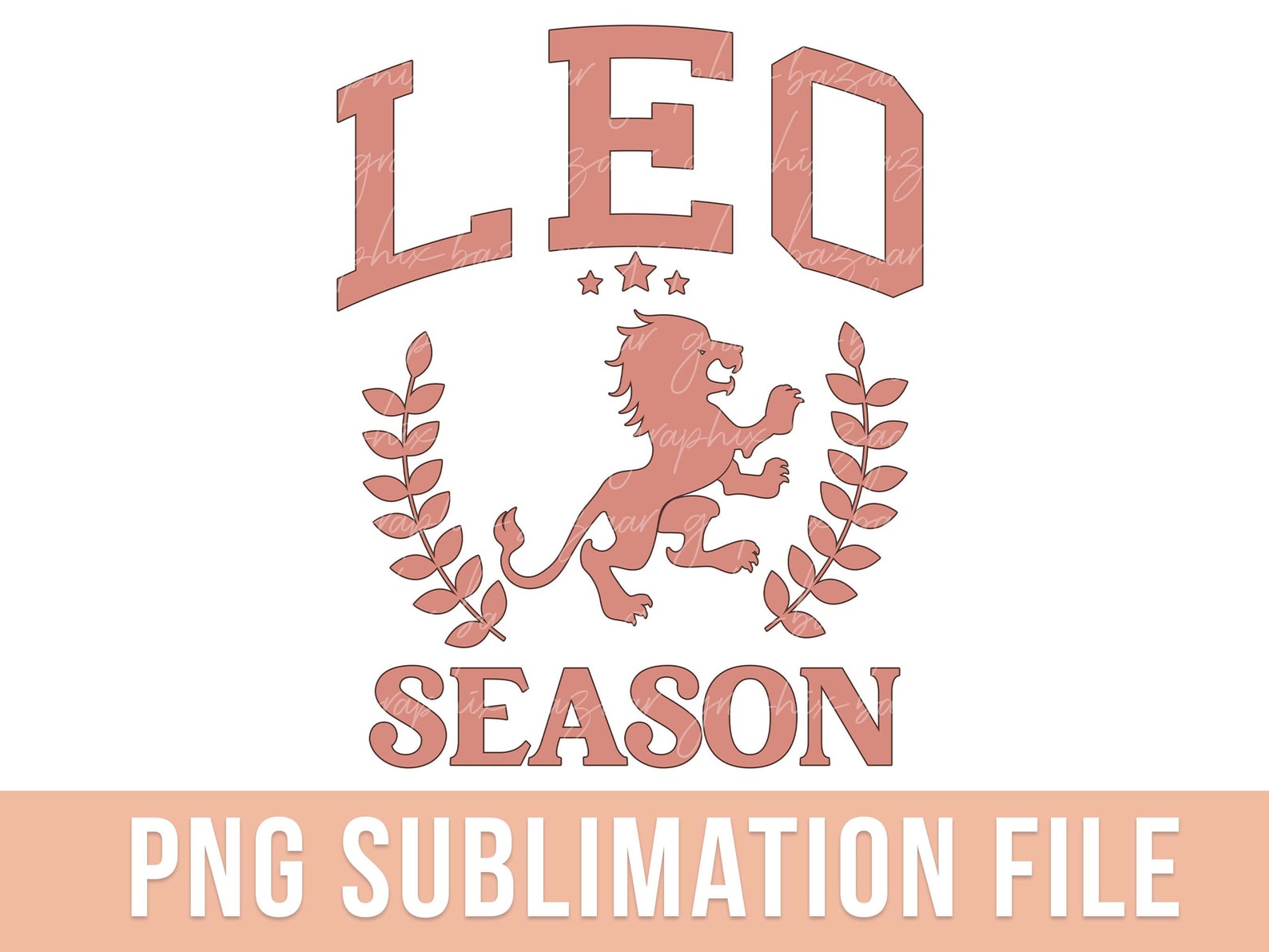 Leo Season PNG Leo Star Sign Sublimation Design Celestial PNG | Etsy