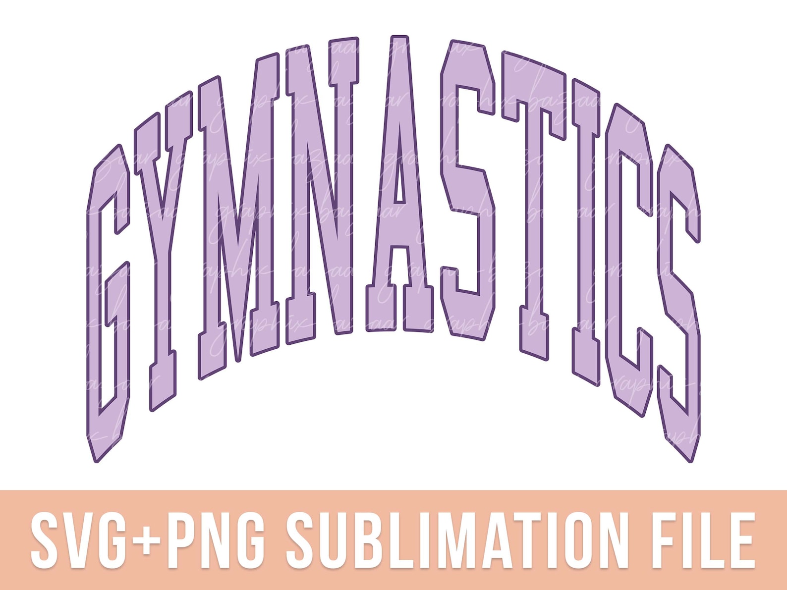 Preppy Gymnastics PNG Purple Gymnastics Sublimation Design Gymnastics ...