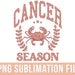 Cancer Season PNG Cancer Star Sign Sublimation Design Celestial PNG Beige Horoscope Design ...