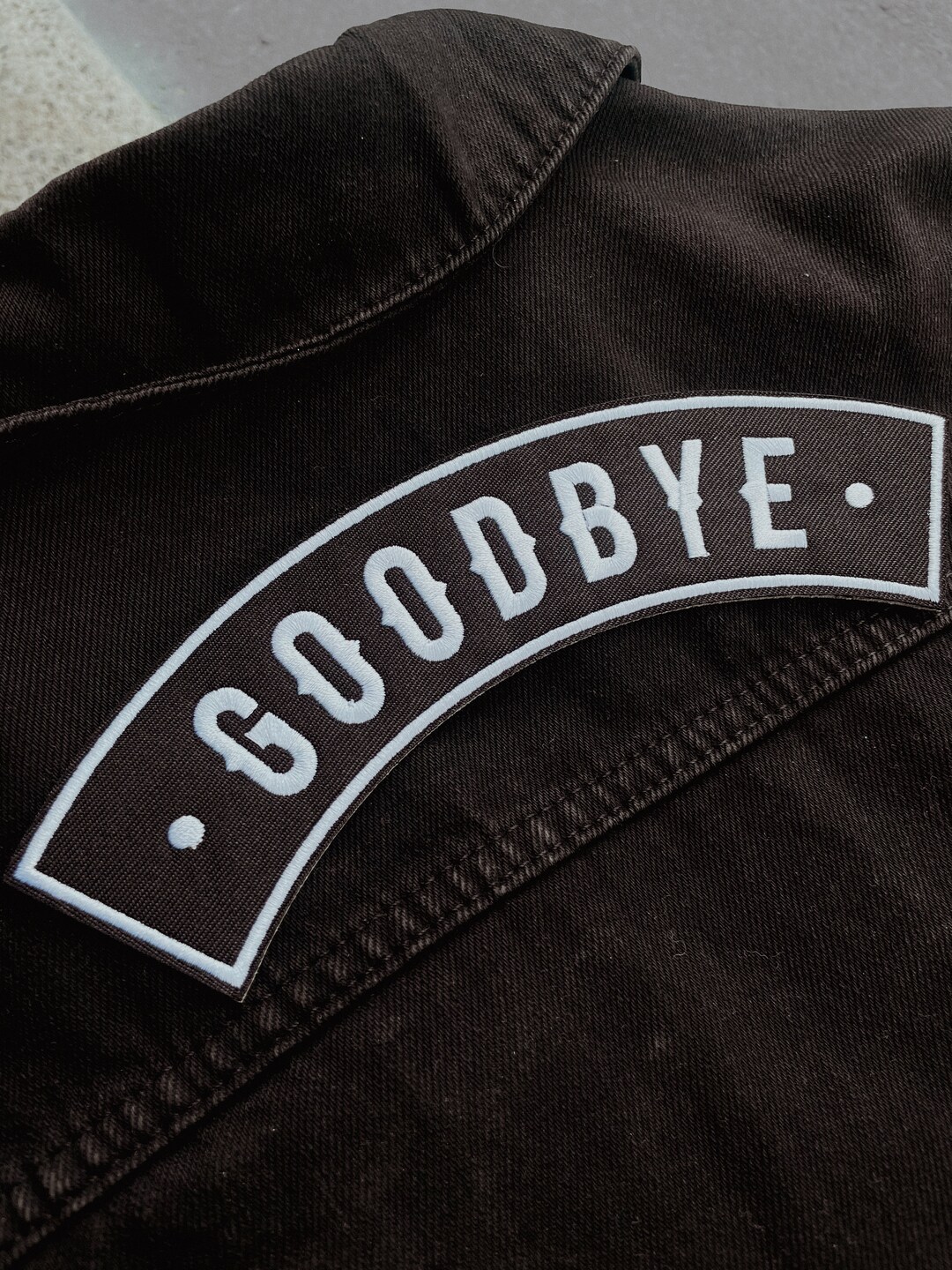 Large Goodbye Rocker Iron-on Patch - Etsy