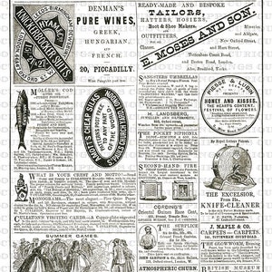 19th Century Victorian Newspaper Advertisements, Printable Digital ...