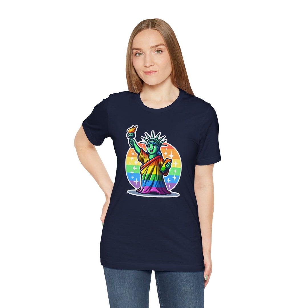 Gay Statue of Liberty Shirt, NYC LGBT Shirts, Pride Design, Pride Shirt ...