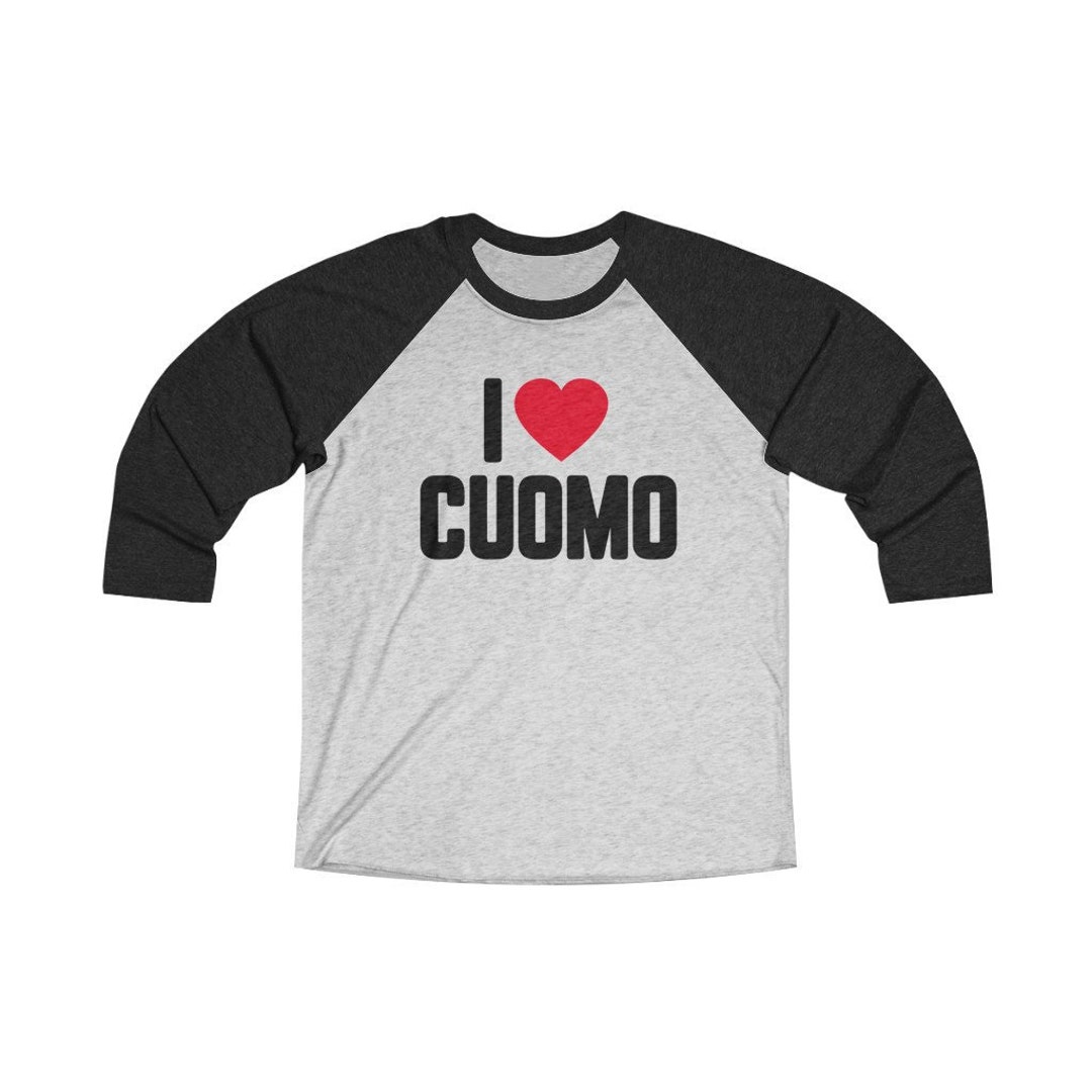 Love Cuomo Baseball Shirt | Cuomo Long Sleeves | Cuomo Raglang | Cuomo ...