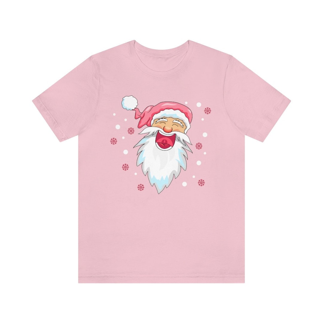 Pink Santa Claus Pink Christmas Shirt Pink Santa Shirt Christmas Tee ...