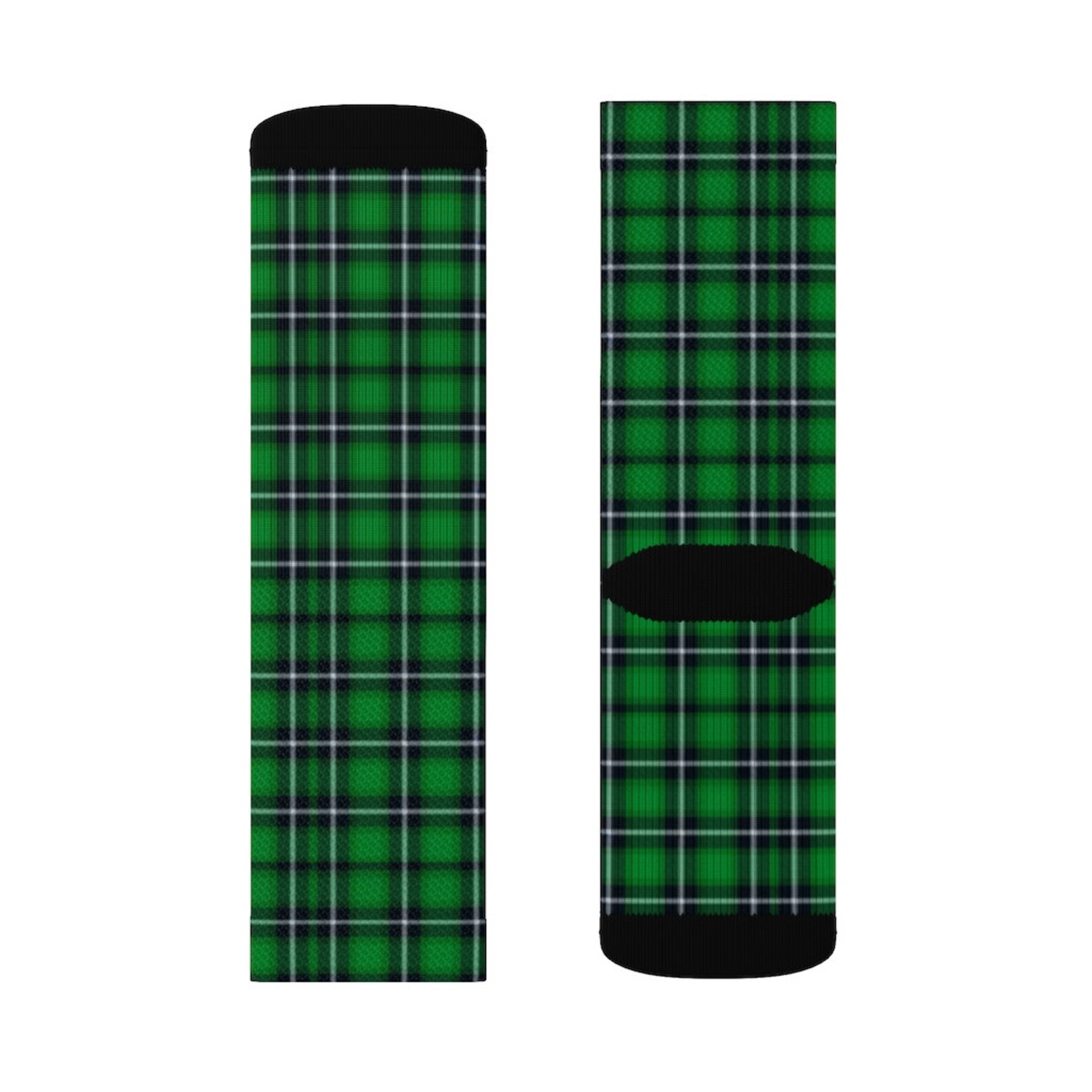 Plaid Socks Buffalo Plaid Socks Green Socks Print - Etsy