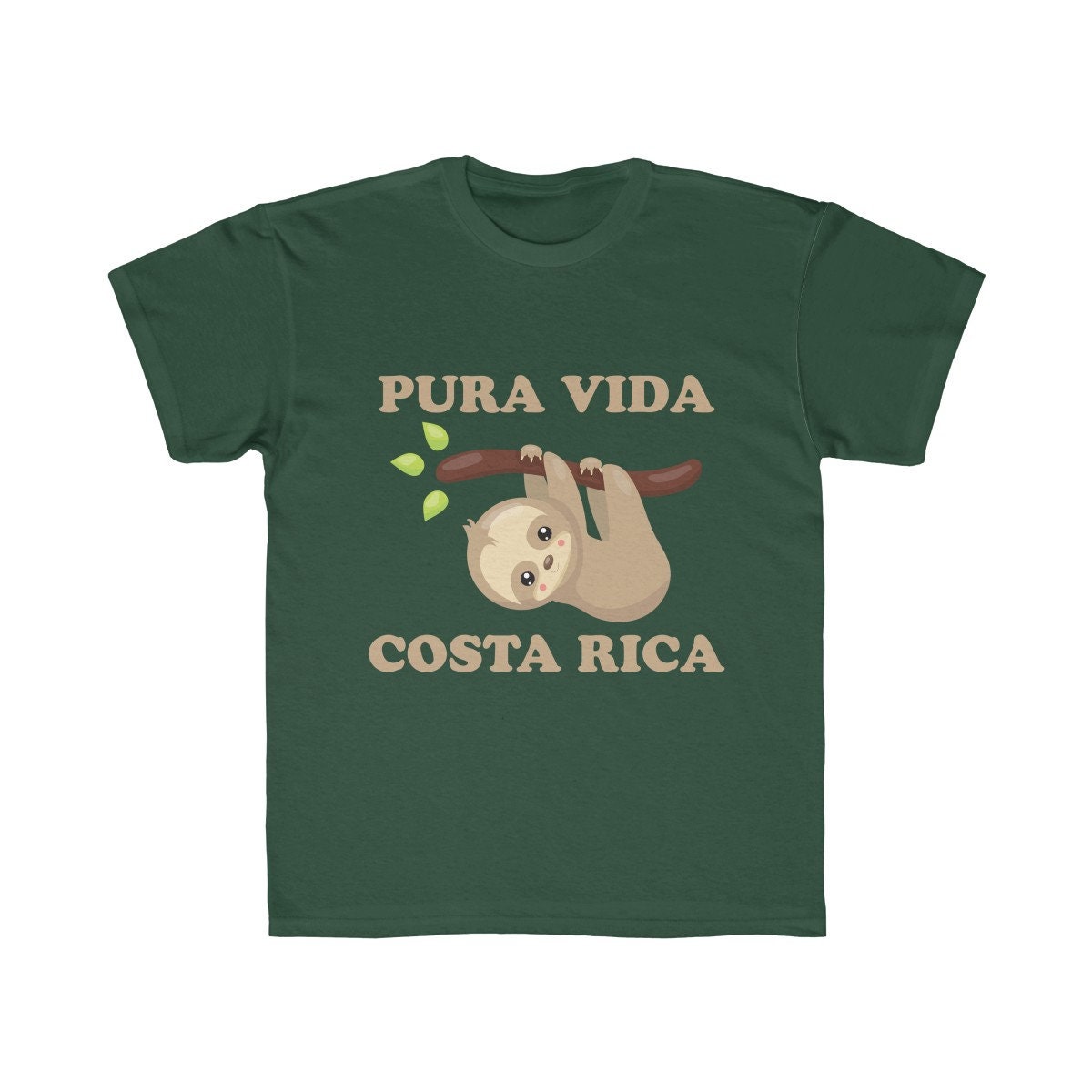 Pura Vida Costa Rica Sloth Kids Shirt Costa Rica Animal | Etsy