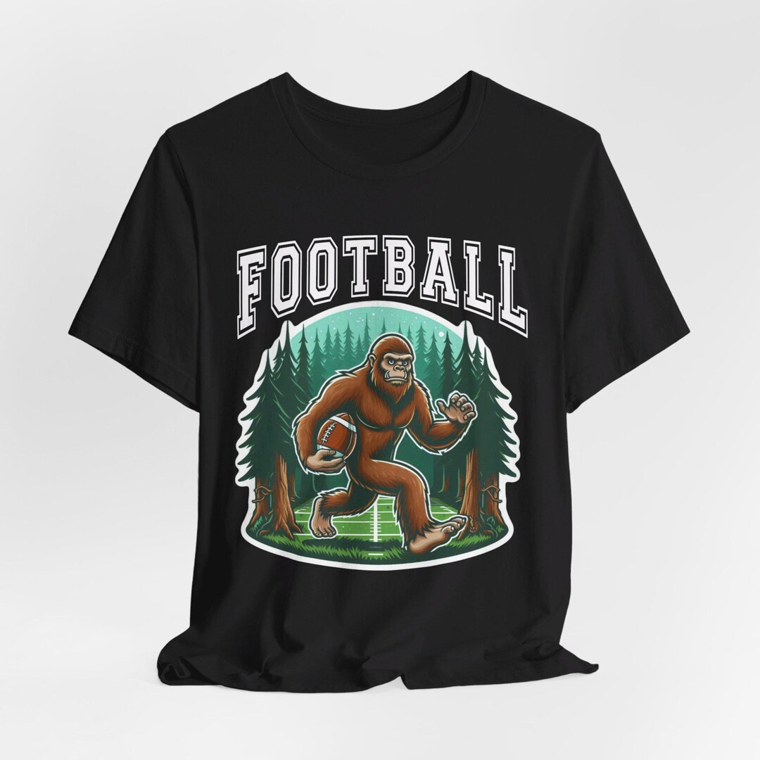 Football Bigfoot T-shirt: Sasquatch Legend Jersey - Etsy