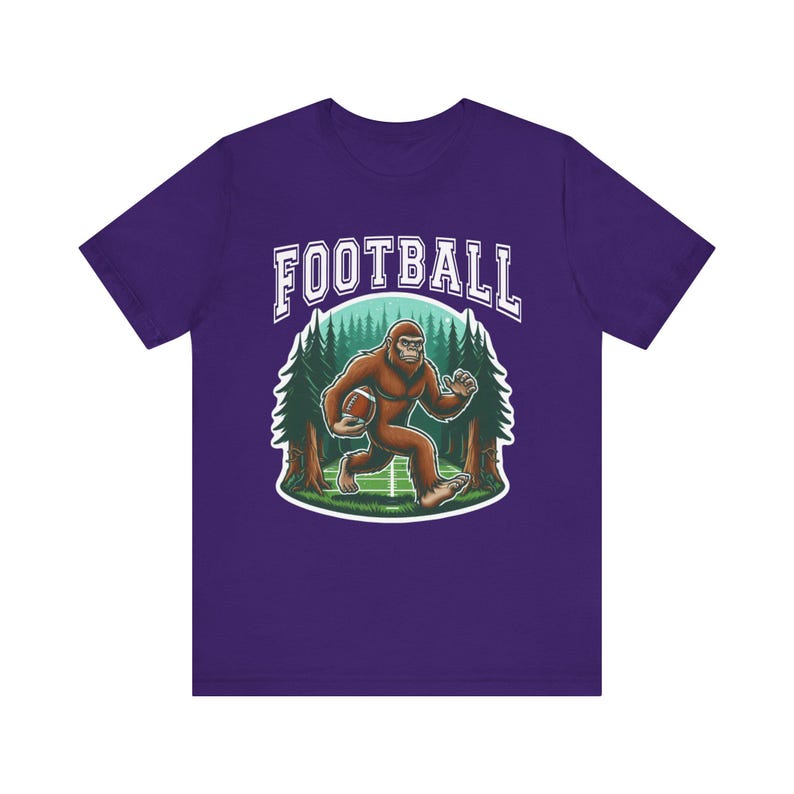 Football Bigfoot T-shirt: Sasquatch Legend Jersey - Etsy
