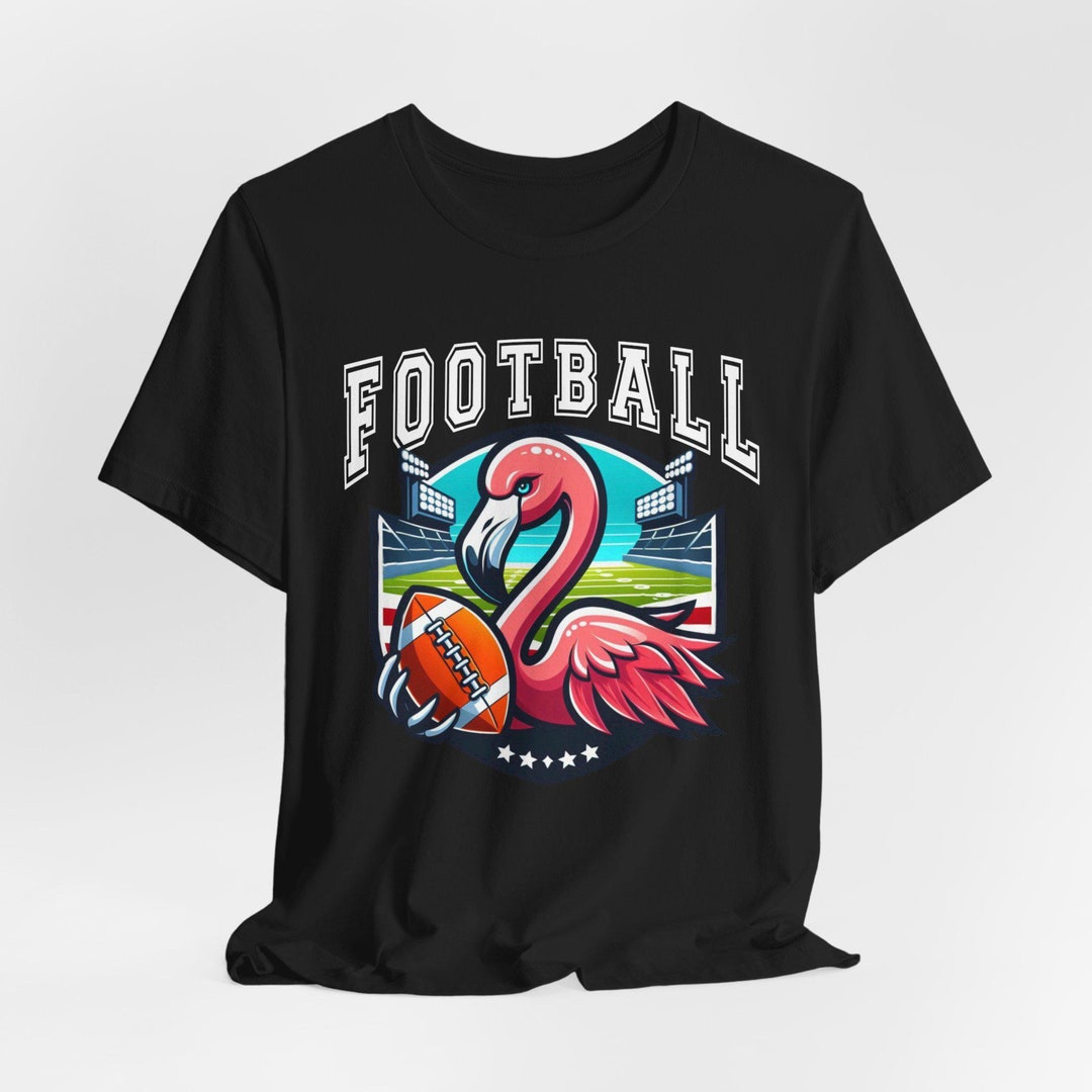 Football Flamingo Shirt, Pink Flamingo, Football Jersey, Funny Football ...
