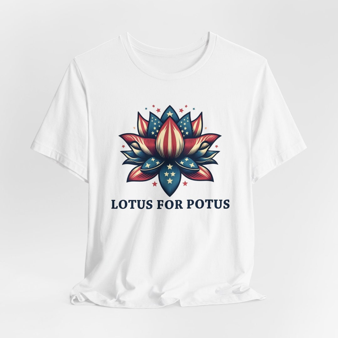 Lotus for Potus Shirt USA Flag, Harris Shirt, Kamala Harris Shirt ...