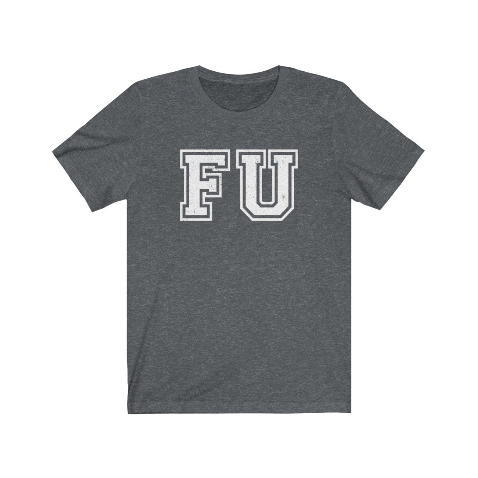 Fu Shirt Eff U Tshirt Funny Vintage Unisex Jersey Short - Etsy