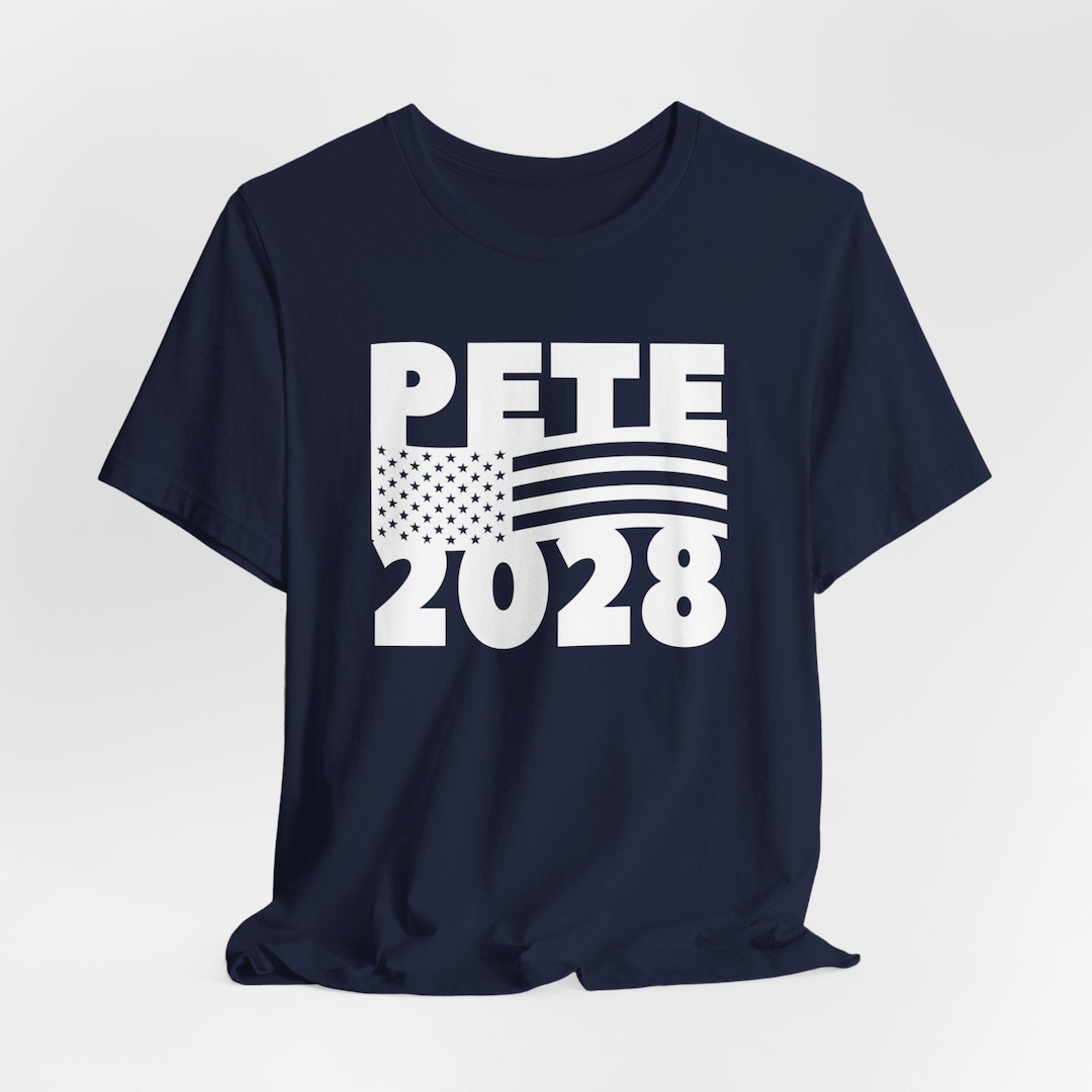 Pete 2028 T-shirt: Vote for Pete Buttigieg, USA Flag - Etsy