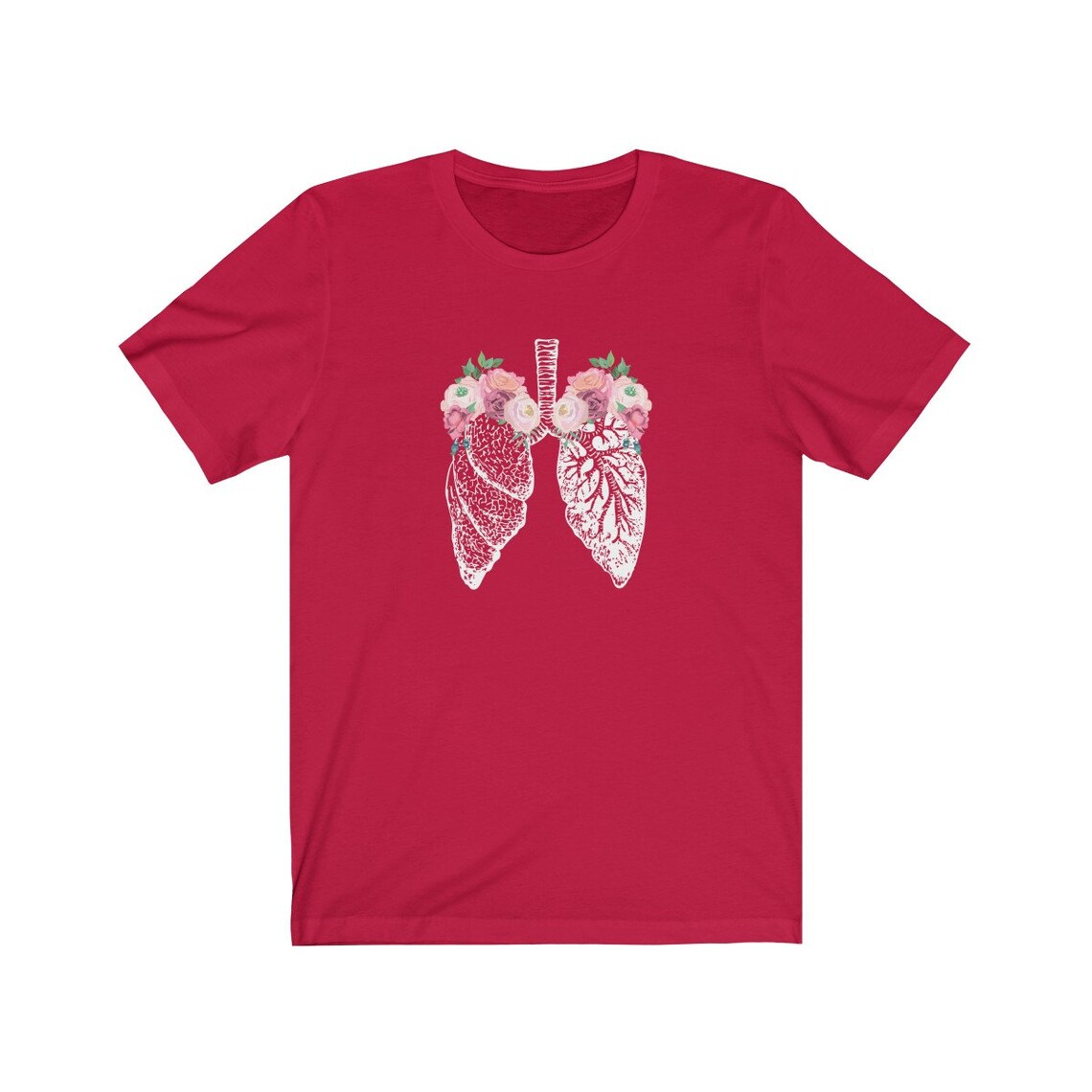 Respiratory Therapist Floral T-shirt Lung Shirt Pulmonary | Etsy
