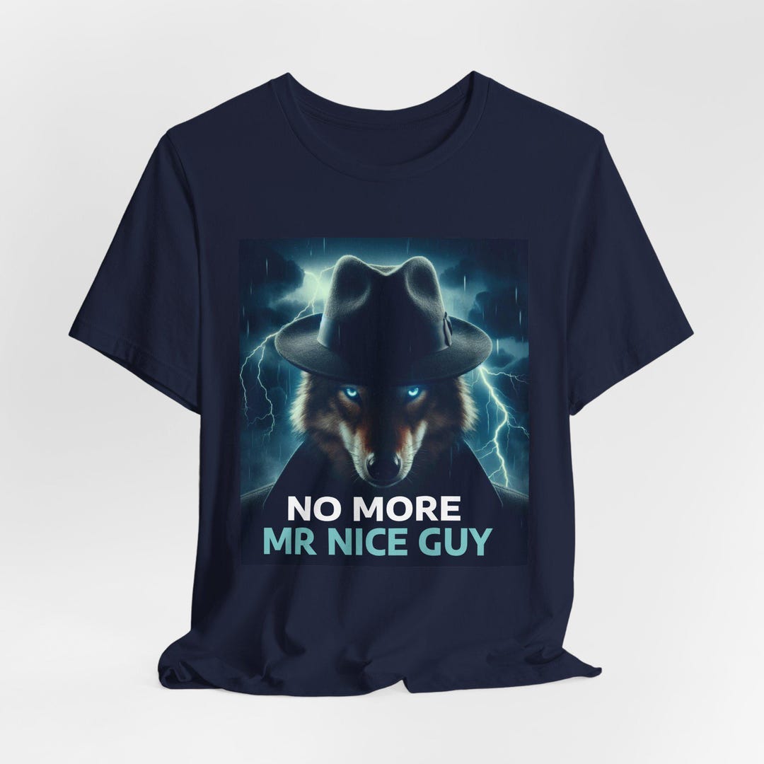 No More Mr Nice Guy Shirt, Wolf Shirt, Italian Brainrot, Brainrot Shirt ...
