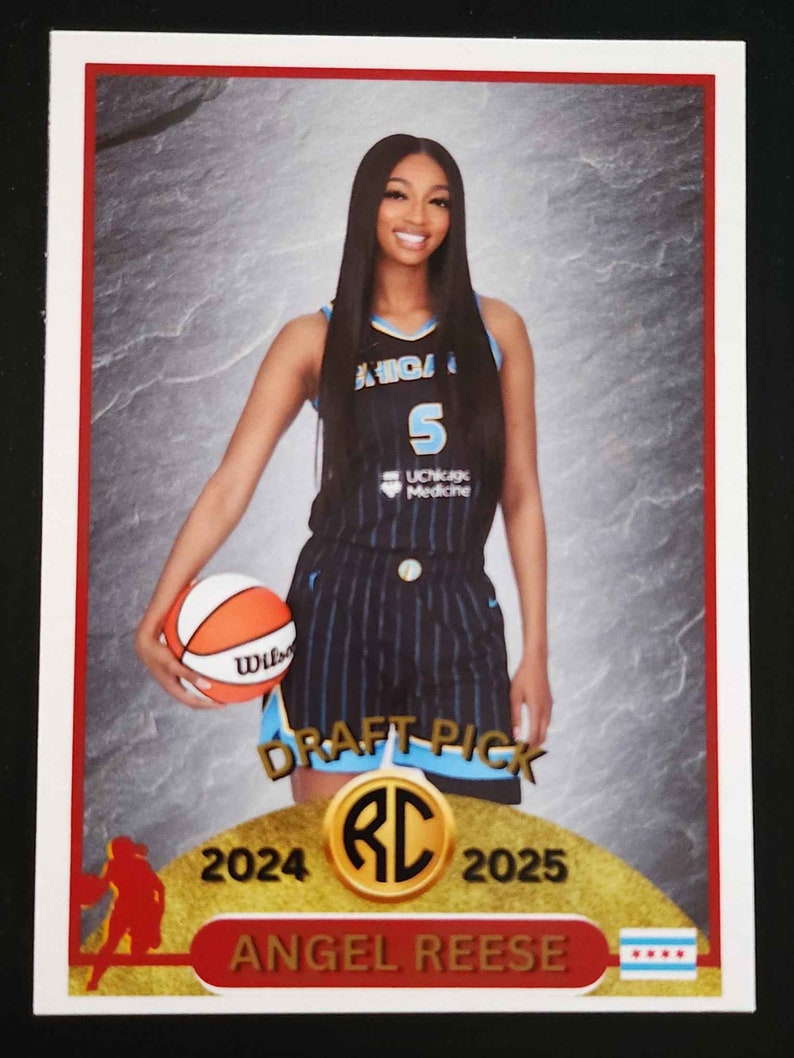 Angel Reese Draft Pick ACEO Custom Basketball Trading Card Chicago Sky Novelty Gift - Etsy
