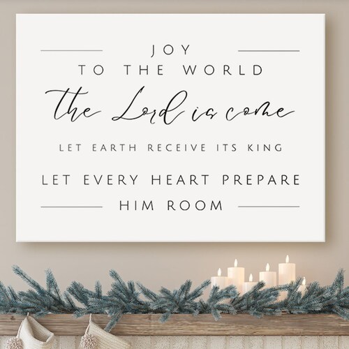 Joy to the World Christmas Printable Wall Art Christmas - Etsy