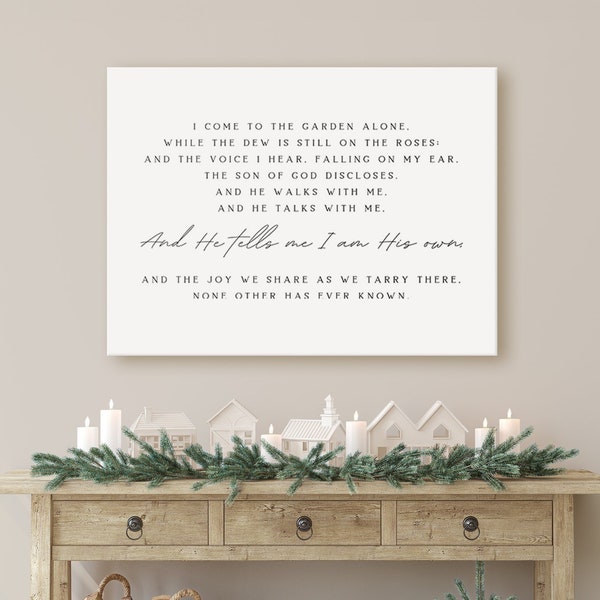 In The Garden Hymn Print Etsy