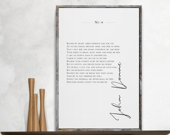 John Donne Poster - Etsy