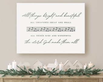 Jesus Loves the Little Children Print Wall Art, Christian Bible Songs ...