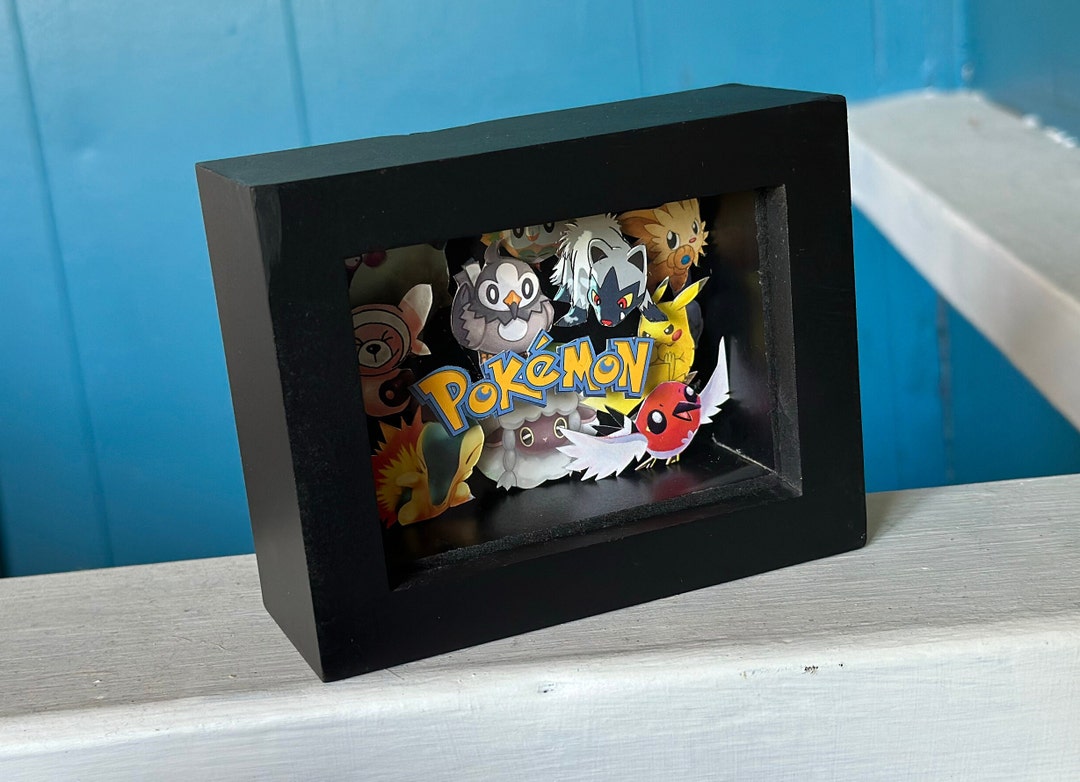 Pokémon Shadow Box - All Types - MINI - 4.75x3.75" - B - Etsy