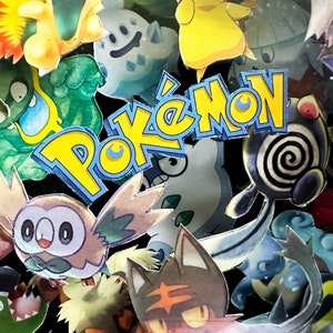 Pokémon Shadow Box All Types 7x7 - Etsy